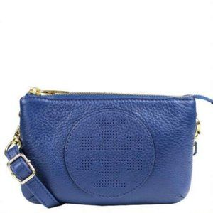 Tory Burch | Bags | Tory Burch Kipp Small Blue Nile Perforated Logo ...